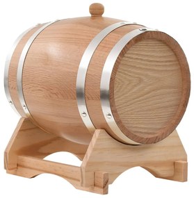 Soudek na víno s pípou masivní dubové dřevo 6 l,  50677