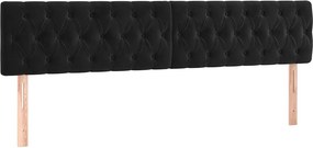 Box spring postel s matrací černá 180x200 cm samet 3131155