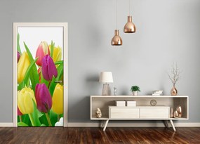 Fototapeta na dveře Květy tulipány 95x205 cm