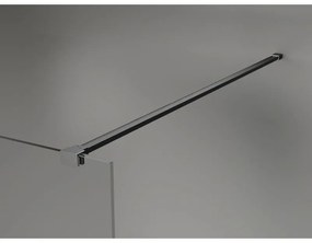 Mexen, Mexen Kioto-X sprchová stěna 100 x 200 cm, grafit 10 mm, pistolově šedá kartáčovaná - 800-100-101-66-40-X