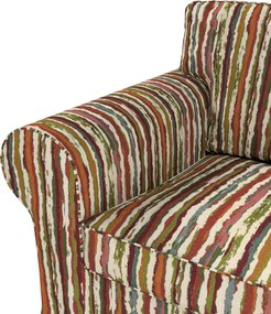 Potah na křeslo IKEA Ektorp barva vícebarevná látka pletený vzor, vzorované