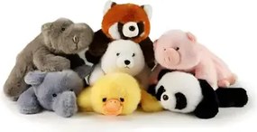 RAPPA Plyšový medvěd bílý 29 cm Lazy Animals / od 0 měsíců