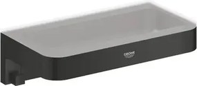Grohe QuickFix Start Cube - Polička - délka 20 cm matná černá