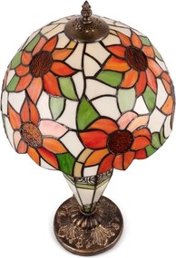 BRILAGI - Tiffany vitrážová stolní lampa SUNFLOWER 1xE27/60W/230V + 1xE14/40W