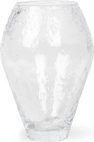 Váza Crushed Glass 13,9 x 20 cm transparentní