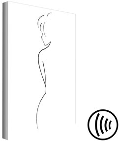 Obraz Tajemství ženskosti (1-dílný) - Černobílá silueta postavy