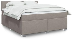 Box spring postel s matrací taupe 180x200 cm textil 3285971