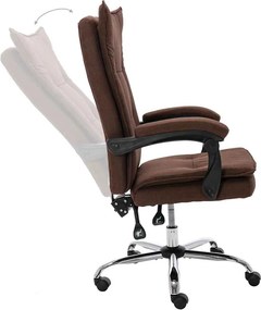 Kancelářská židle hnědá textil 20365