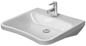 Duravit DuraStyle - Umyvadlo Med, 65x57 cm, s 1 otvorem pro baterii, s WonderGliss, alpská bílá 23306500001
