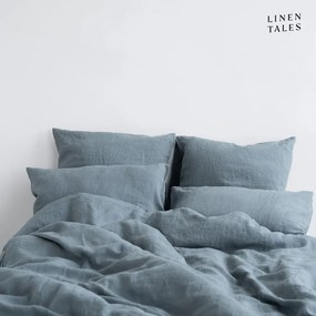Světle modré lněné povlečení na jednolůžko 135x200 cm – Linen Tales