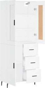 Skříň highboard bílá 69,5 x 34 x 180 cm kompozitní dřevo 3199825