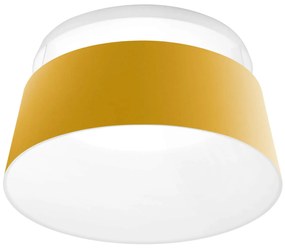 Stilnovo Oxygen_S, žluté stropní svítidlo, 36W LED 3000K stmívatelné DALI, prům. 56cm