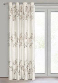 ZATEMŇOVACÍ ZÁVĚS NA KROUŽCÍCH IDALIA 140X250 CM LISTY