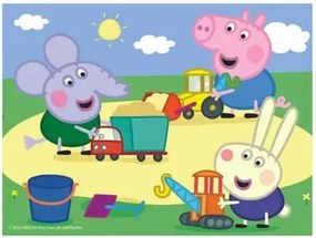 DINO Dřevěné obrázkové kostky Peppa Pig 12 kostek / od 3 let