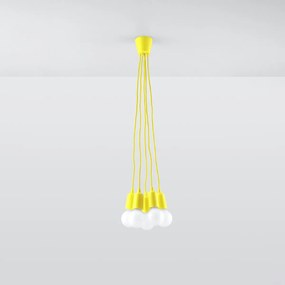 Sollux Lighting Závěsné svítidlo DIEGO 5 žluté