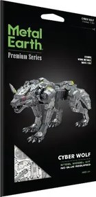 Metal Earth 3D puzzle Premium Series: Kybernetický vlk / 151 dílků / o