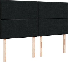 Box spring postel s matrací černá 180x200 cm textil 3291742