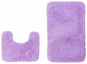 Sada koupelnových koberečků SILK ARTS-61 2PC - fialový seřík