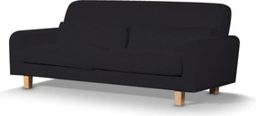 Potah na pohovku IKEA Nikkala krátký barva černá látka pletený vzor