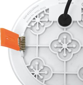 Ecolite Bílý vestavný LED panel kulatý 185mm 22W IP66 LED-NR-22W/IP66