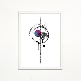 Jakub Hýnar | Zen sen Rám: Bílý, Velikost: 40 x 30 cm
