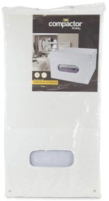 Skládací úložná krabice s víkem Compactor SMART 5, bílá PVC - 50 x 42 x 28 cm