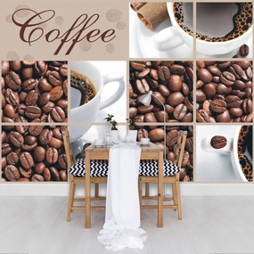 Fototapeta - Coffee - nápis (254x184 cm)