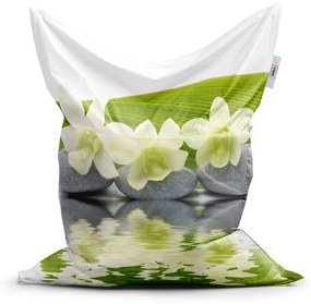 Sablio Sedací vak Classic Bílá orchidej - 150x100 cm
