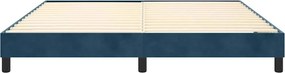 Rám postele s boxspringem tmavě modrý 180x200 cm samet 3120788