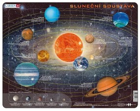 Larsen Vzdělávací puzzle Sluneční soustava 70 dílků