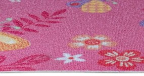 Koberce Breno Metrážový koberec PAPILLON 66, šíře role 400 cm, Růžová, Vícebarevné
