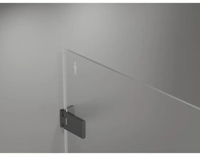 Mexen Lunar-F L, skládací sprchový kout pravý 70 x 70 cm, 8mm čiré sklo, profil grafit broušený, 836L-070-070-66-00-P