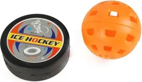 RAPPA Hokejky s míčkem a pukem / Venkovní hra / 2x hokejka 90 cm / pla
