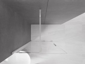 Mexen Velar, posuvné dveře do otvoru typ Walk-In 85 cm, 8mm čiré sklo, chromová, 871-085-000-03-01