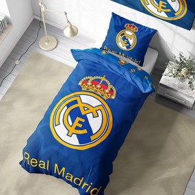 Bavlněné ložní povlečení FC Real Madrid - motiv Blue Stars - 100% bavlna Renforcé - 70x90 cm + 140x200 cm
