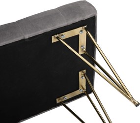 HOMCOM Lavice do předsíně Lavice na boty se sametovým potahem Sametově šedá 116x44,5x49cm ideální do předsíně a chodby | Aosom.de