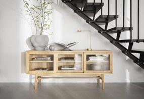 ROWICO Prosklená komoda HAZELNUT 170x75 cm 121150