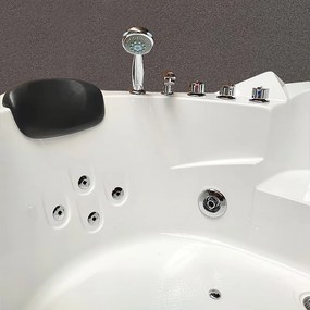 BPS-koupelny Hydromasážní vířivá vana Orino 632 135x135 s ohřevem vody