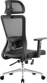 Kancelářská ergonomická židle Neoseat LORELI — černá, nosnost 150 kg