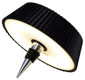 Mantra 7931 Relax, nabíjecí lampa ve tvaru zátky na láhev LED 2W 3000K, černá, průměr 14cm