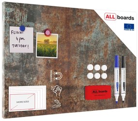 ALLboards magnetický obraz na stěnu bez rámu 40 x 60 cm - fotoobraz rezavý plech