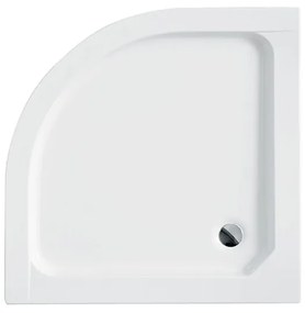 Besco Čtvrtkruhová akrylátová sprchová vanička ALEX HR 70x70 (80x80, 90x90) IP Barva: Bílá, Rozměry (cm): 81x81