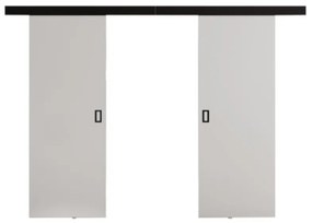 Posuvné dveře WERDI DUO + Tichý dojezd, 172x205x1,6, bílá