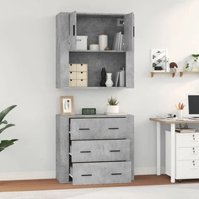Skříň highboard betonově šedá kompozitní dřevo 3185387
