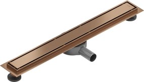 Mexen Flat 360° M13 sprchový žlab 2v1, 60 cm, měděná matná, 1C10060-40