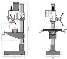 Sloupová převodová vrtačka OPTIdrill DH 40 CT
