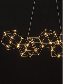 Hliníkové LED závěsné svítidlo ve zlaté barvě Nebula – Nova Luce