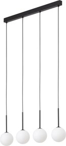 TK Lighting Černý závěsný lustr Martin pro žárovku 4x G9 TK4503