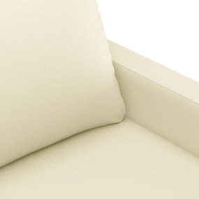 2dílná sedací souprava s poduškami krémová umělá kůže 3201419