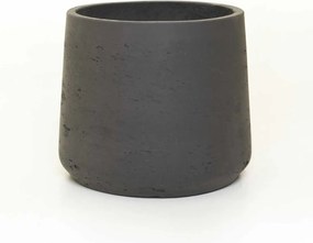 Květináč TROPICO, sklolaminát, výška 20 cm, antracit